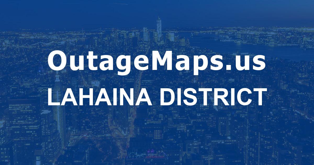 Lahaina District Power Outages Map