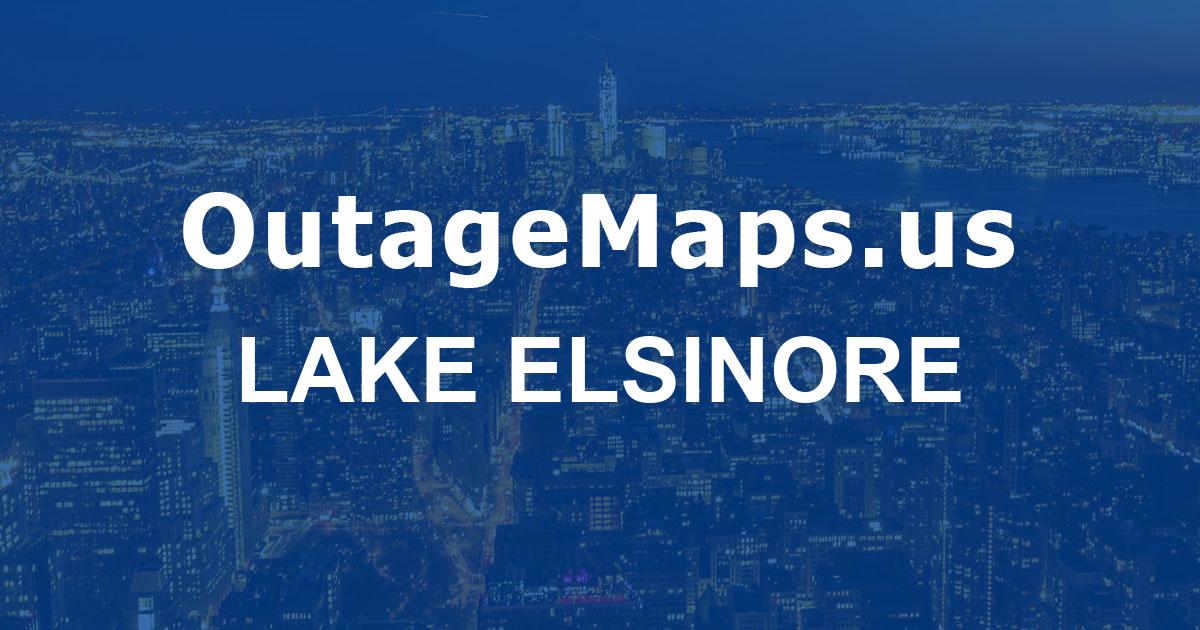 Lake Elsinore Power Outages Map