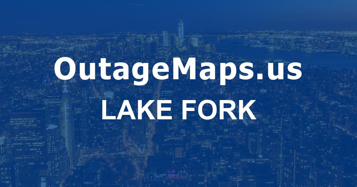 Lake Fork Power Outages Map