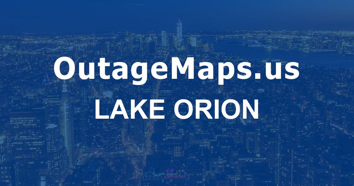 Lake Orion Power Outages Map