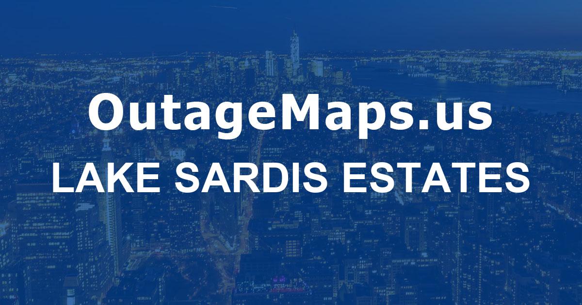 Lake Sardis Estates Power Outages Map