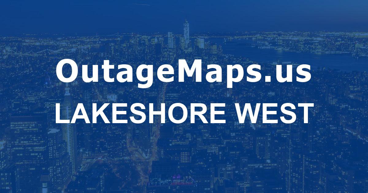 Lakeshore West Power Outages Map