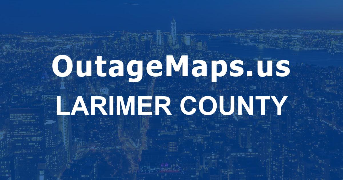 Larimer County Power Outages Map