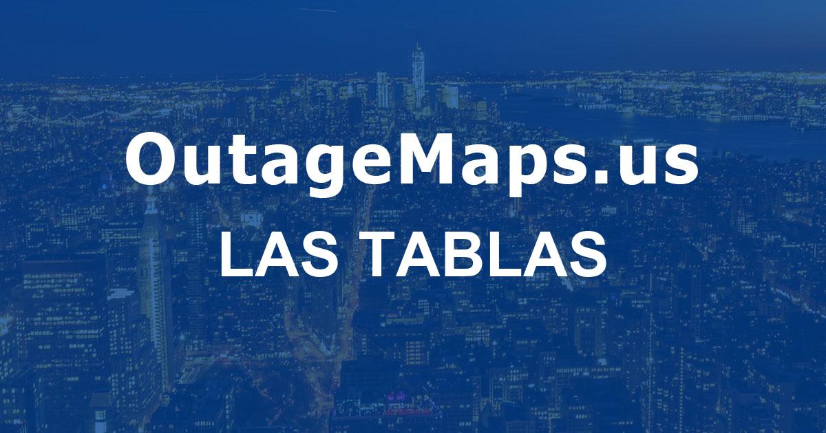 Las Tablas Power Outages Map