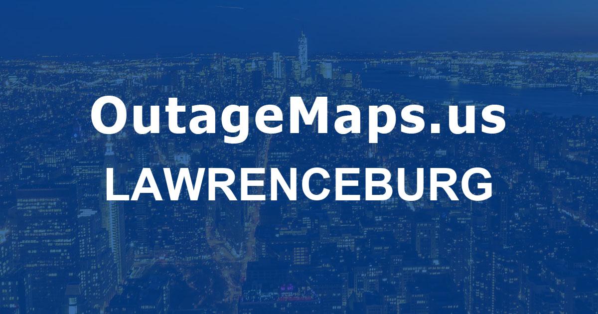 Lawrenceburg Power Outages Map