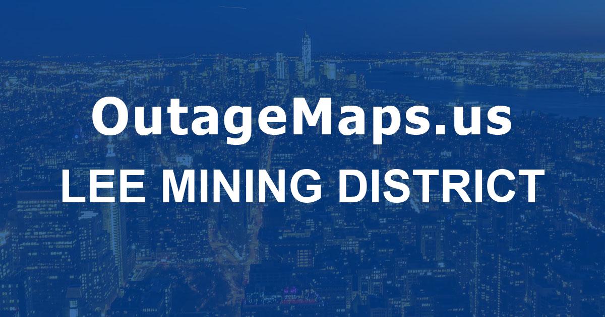 Lee Mining District Power Outages Map