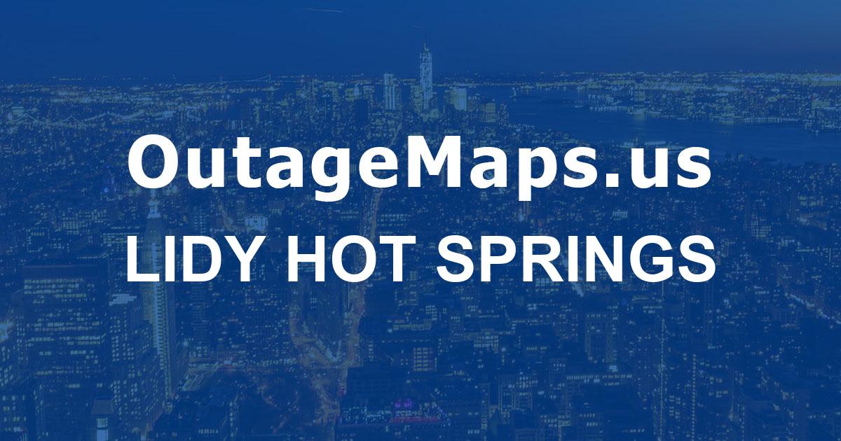 Lidy Hot Springs Power Outages Map