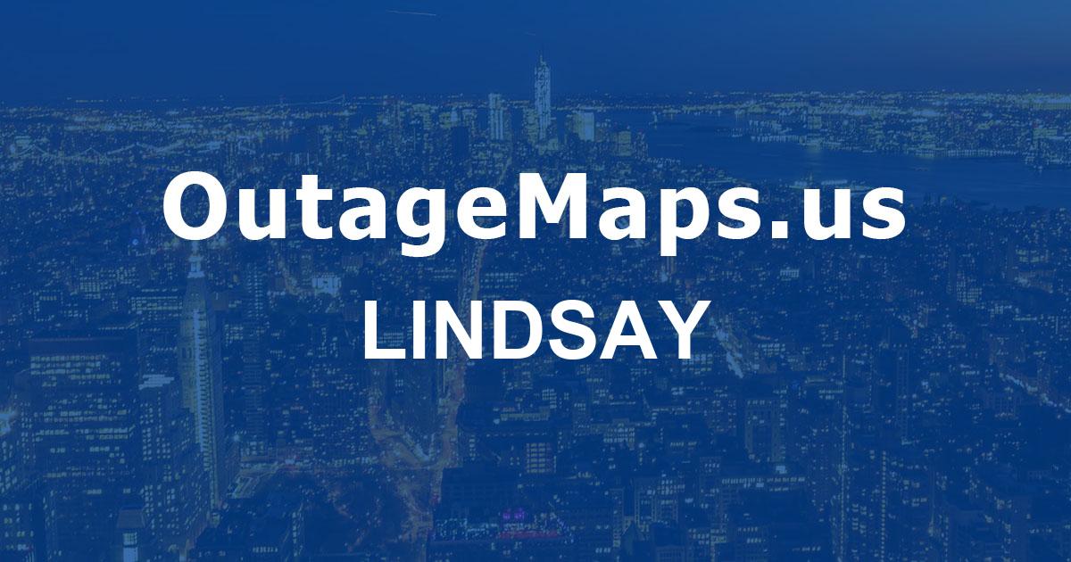 Lindsay Power Outages Map