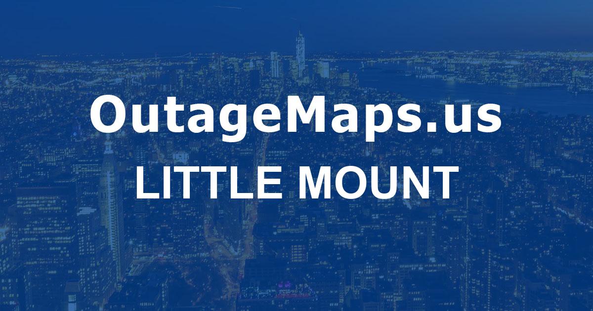 Little Mount Power Outages Map