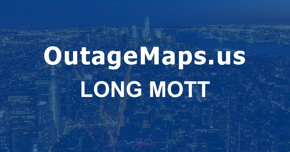 Long Mott Power Outages Map