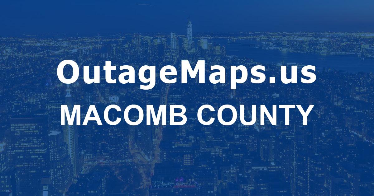 Macomb County Power Outages Map