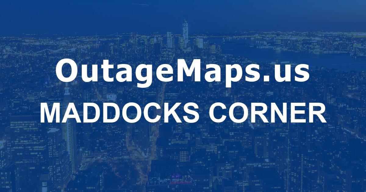 Maddocks Corner Power Outages Map