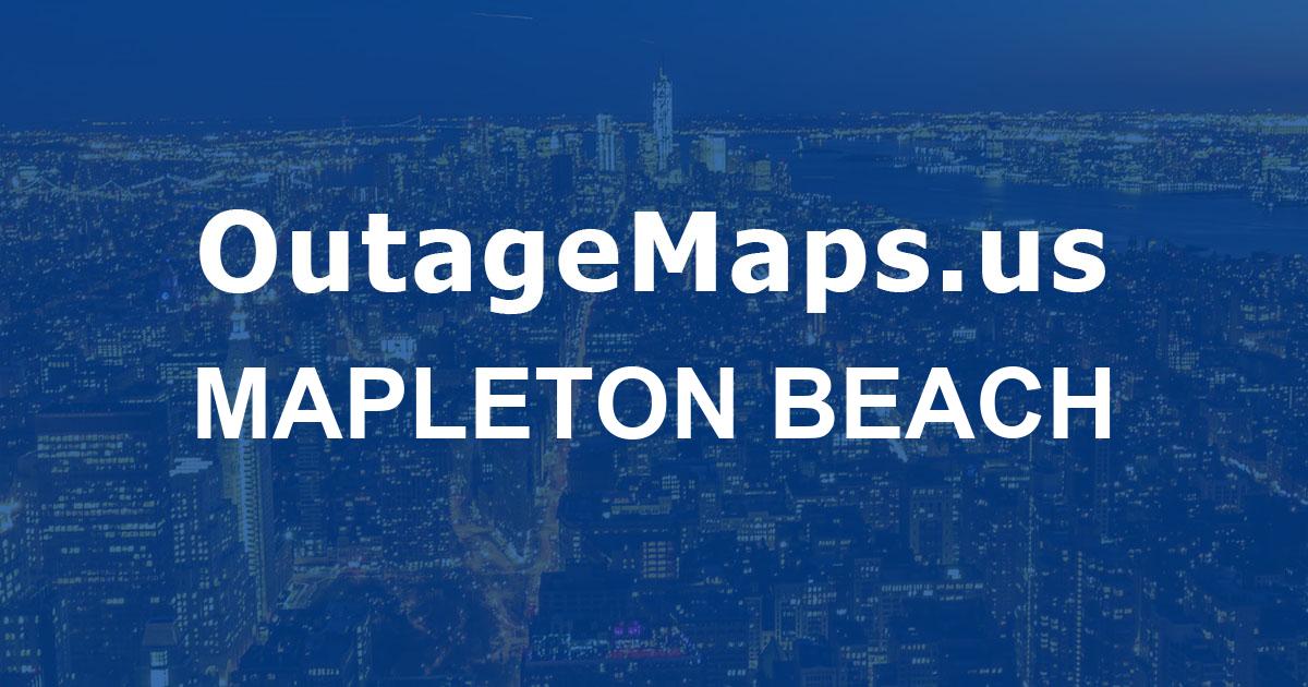 Mapleton Beach Power Outages Map