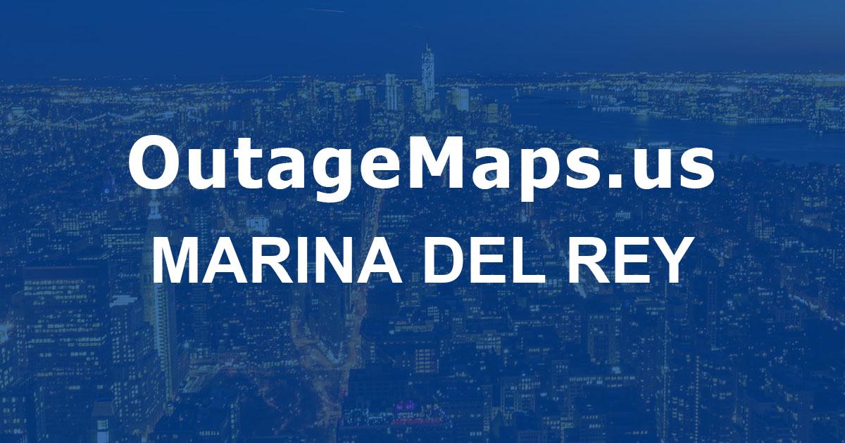 Marina del Rey Power Outages Map