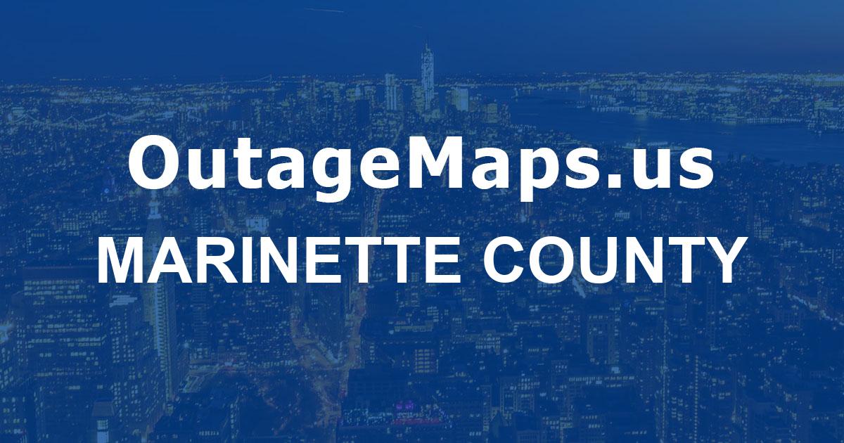 Marinette County Power Outages Map
