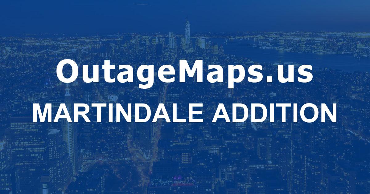 Martindale Addition Power Outages Map