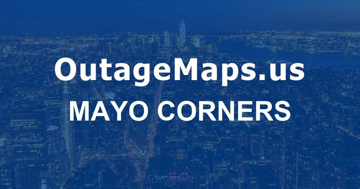 Mayo Corners Power Outages Map