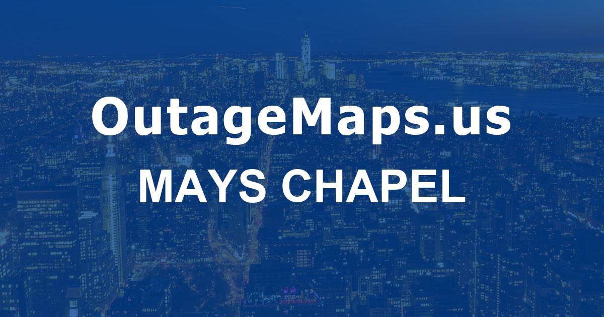 Mays Chapel Power Outages Map