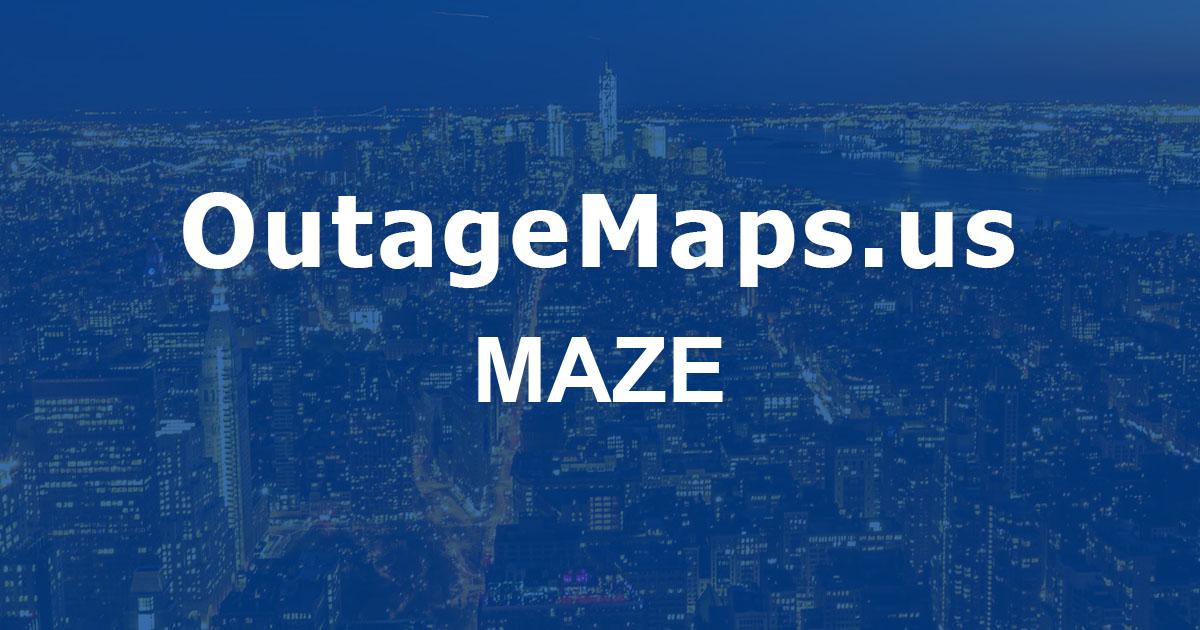 Maze Power Outages Map