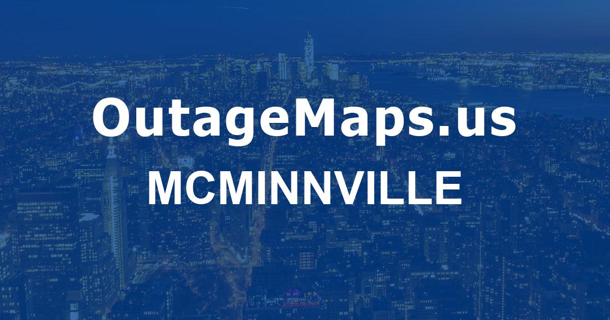 McMinnville Power Outages Map