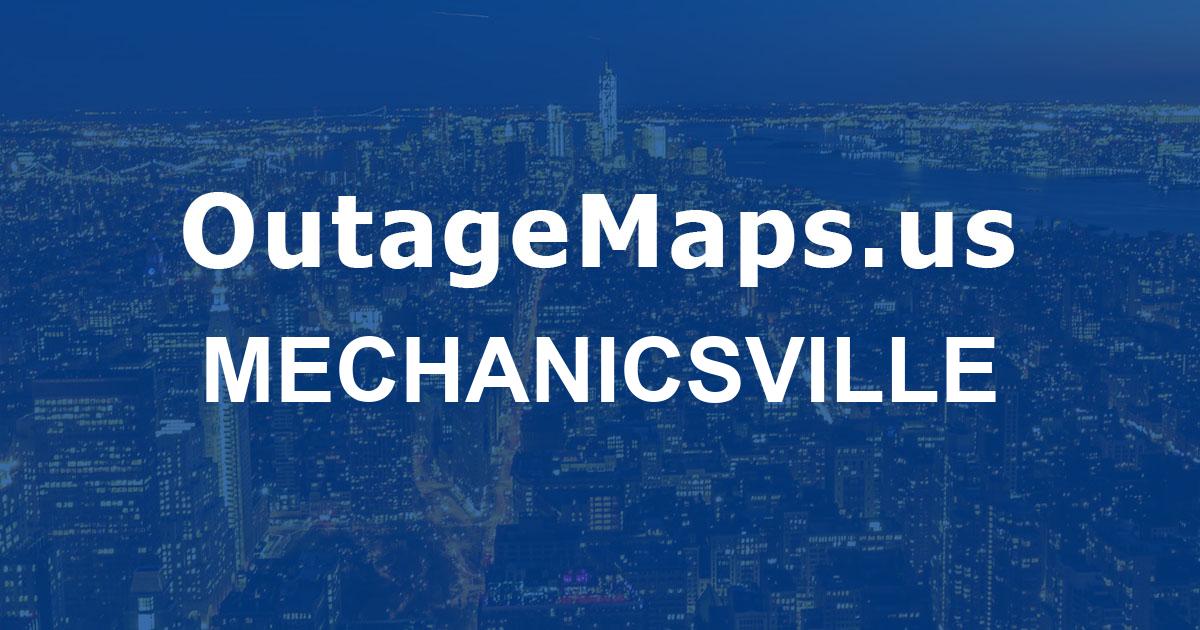 Mechanicsville Power Outages Map