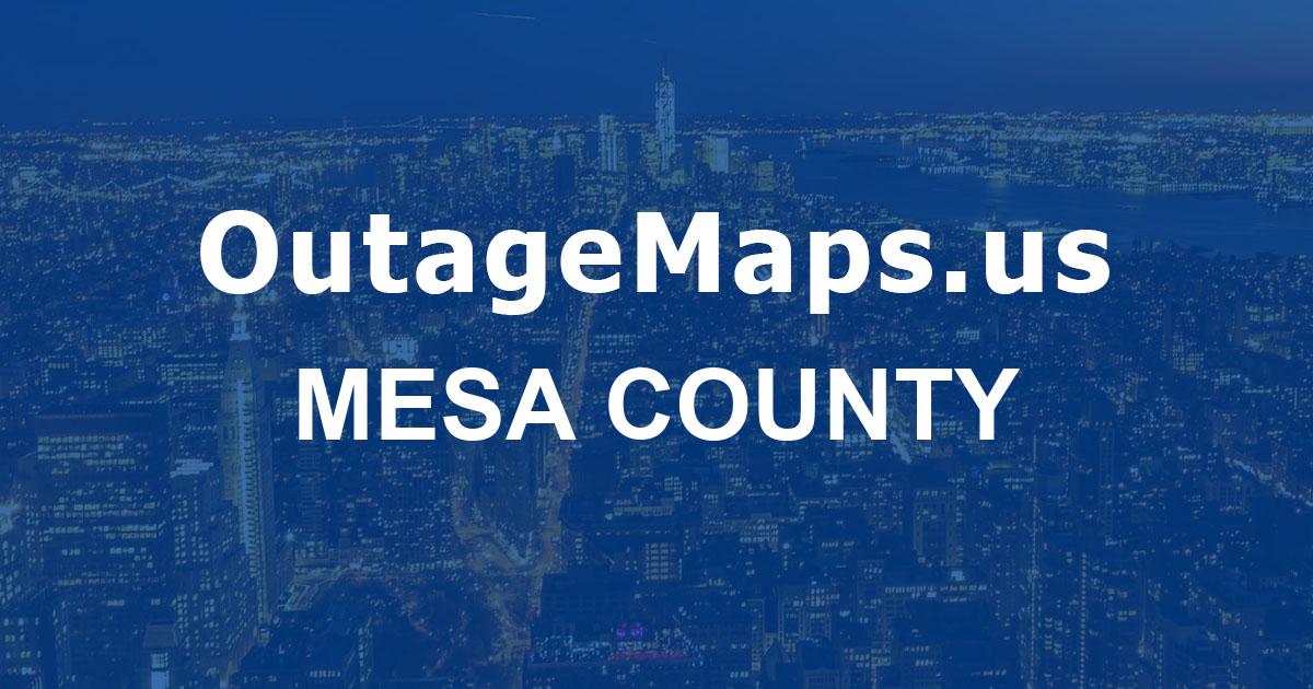 Mesa County Power Outages Map