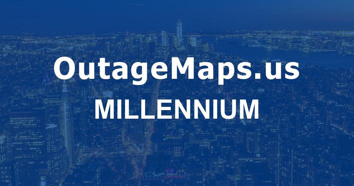 Millennium Power Outages Map