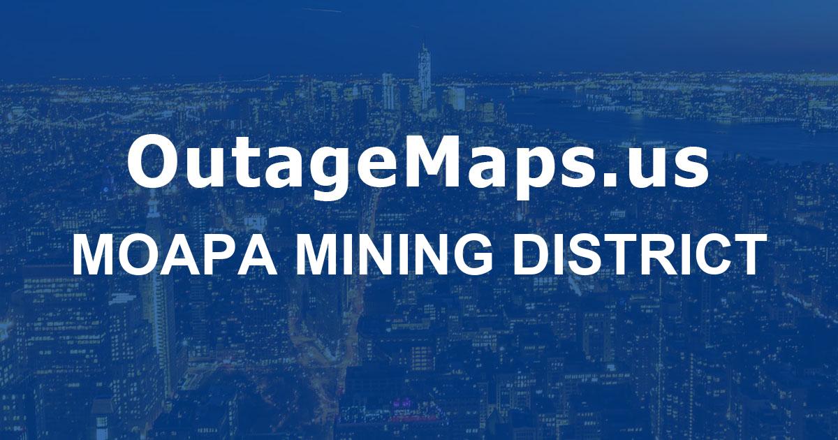 Moapa Mining District Power Outages Map