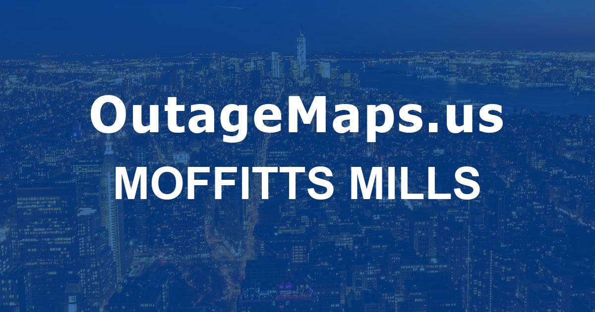 Moffitts Mills Power Outages Map