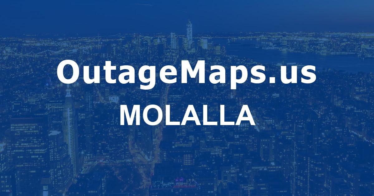 Molalla Power Outages Map