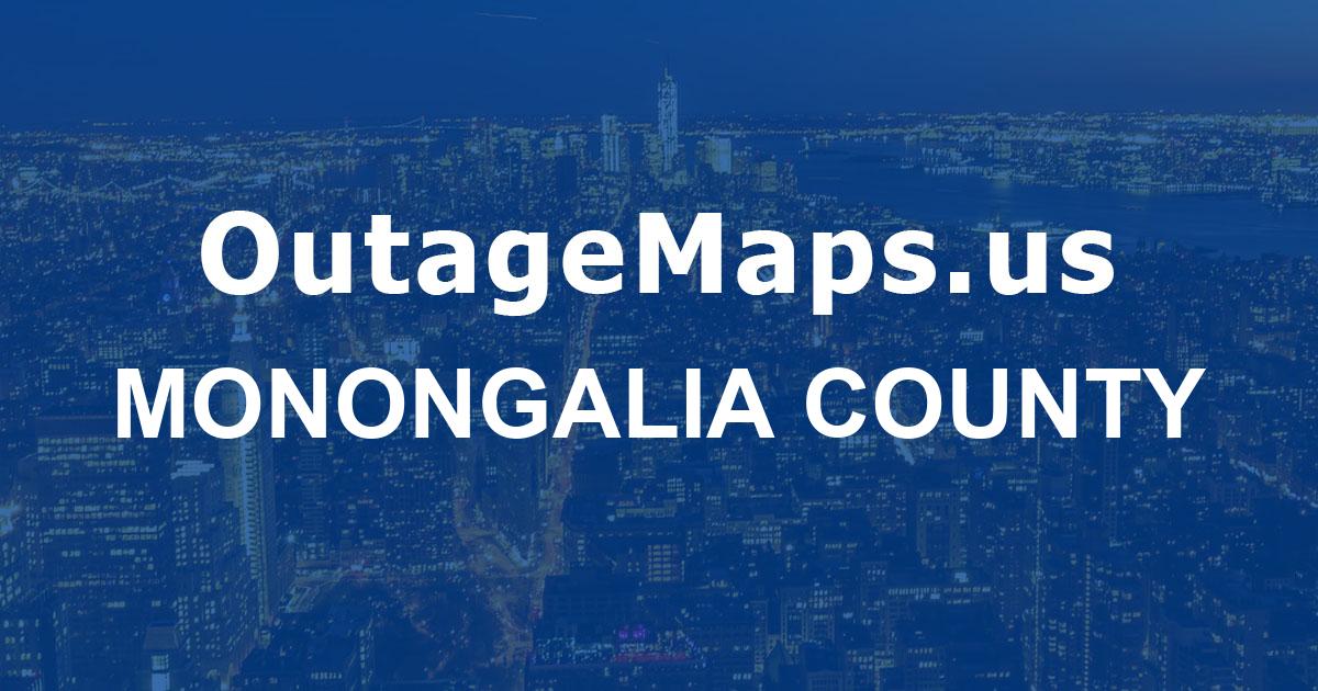 Monongalia County Power Outages Map