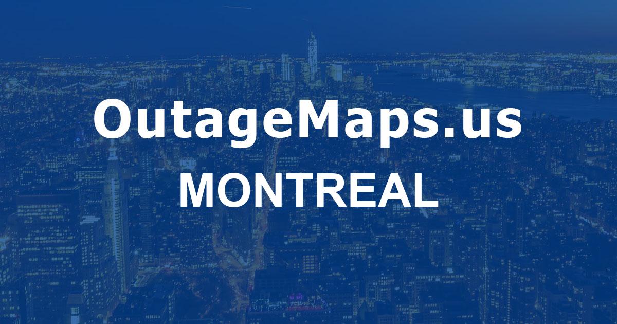 Montreal Power Outages Map