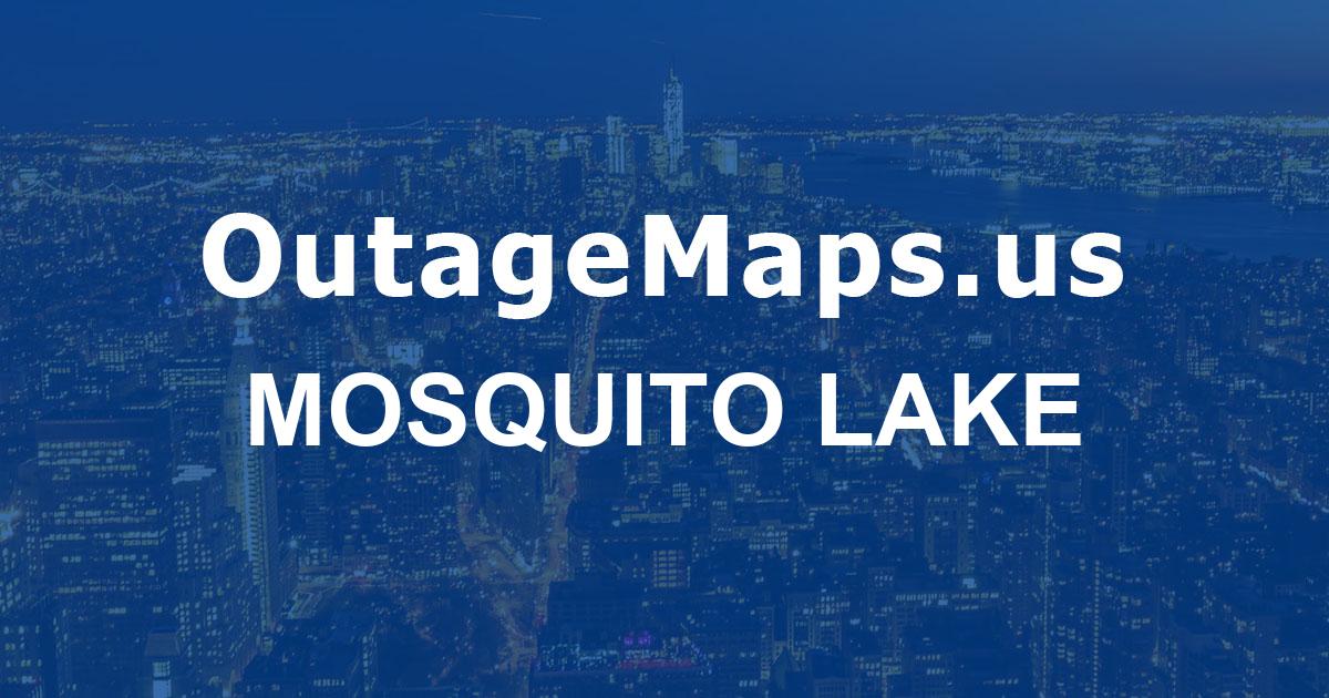 Mosquito Lake Power Outages Map