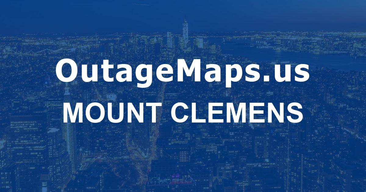 Mount Clemens Power Outages Map