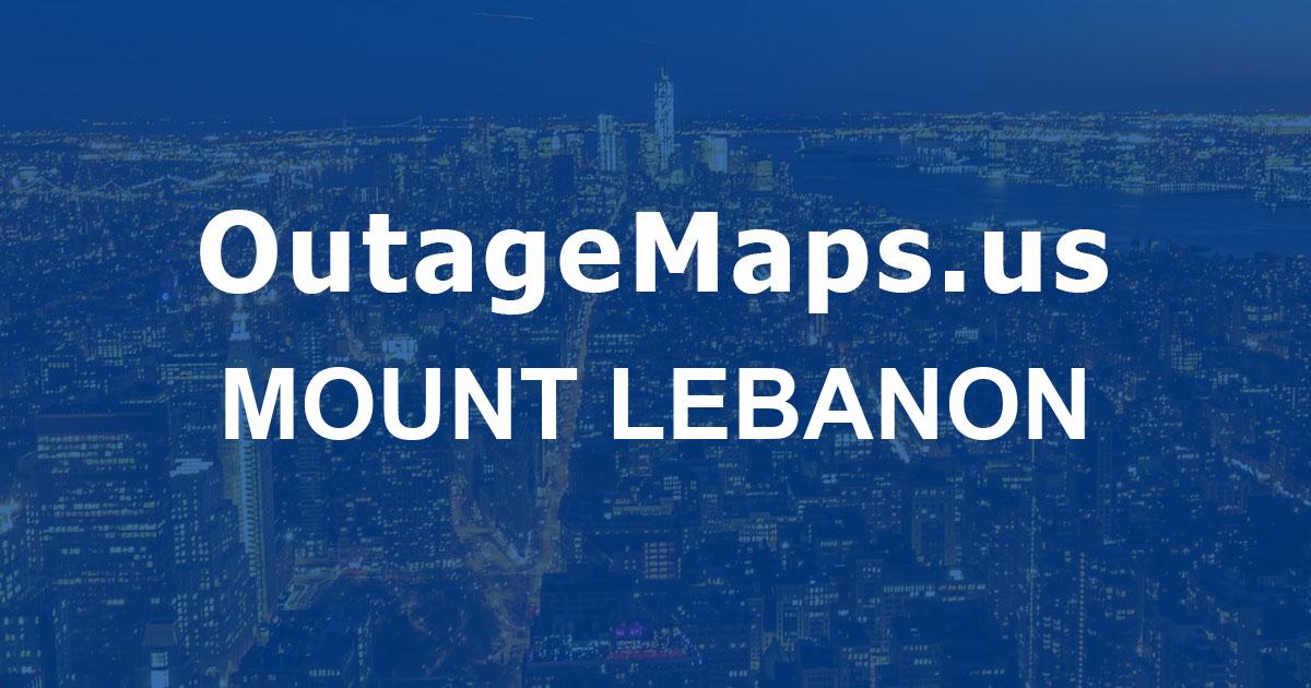 Mount Lebanon Power Outages Map