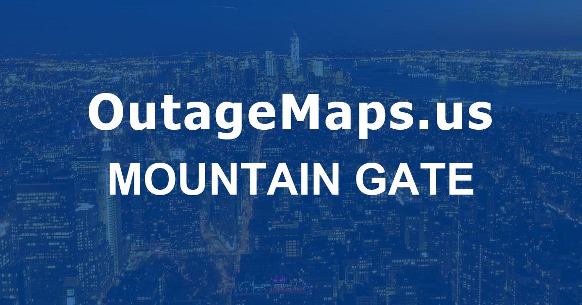 Mountain Gate Power Outages Map
