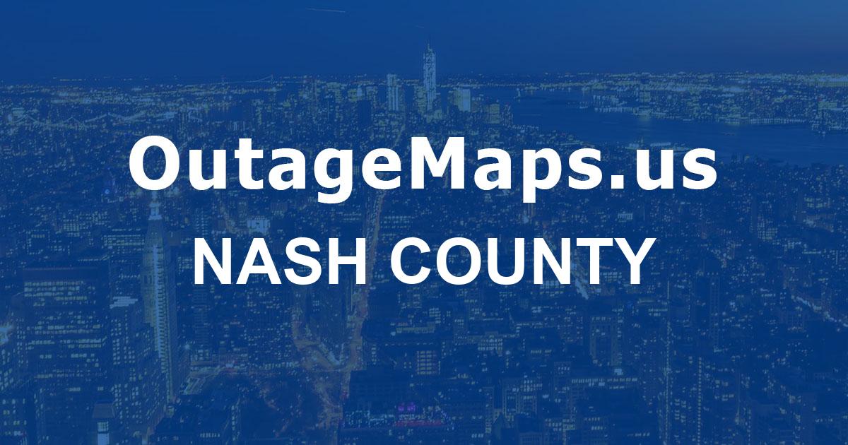 Nash County Power Outages Map