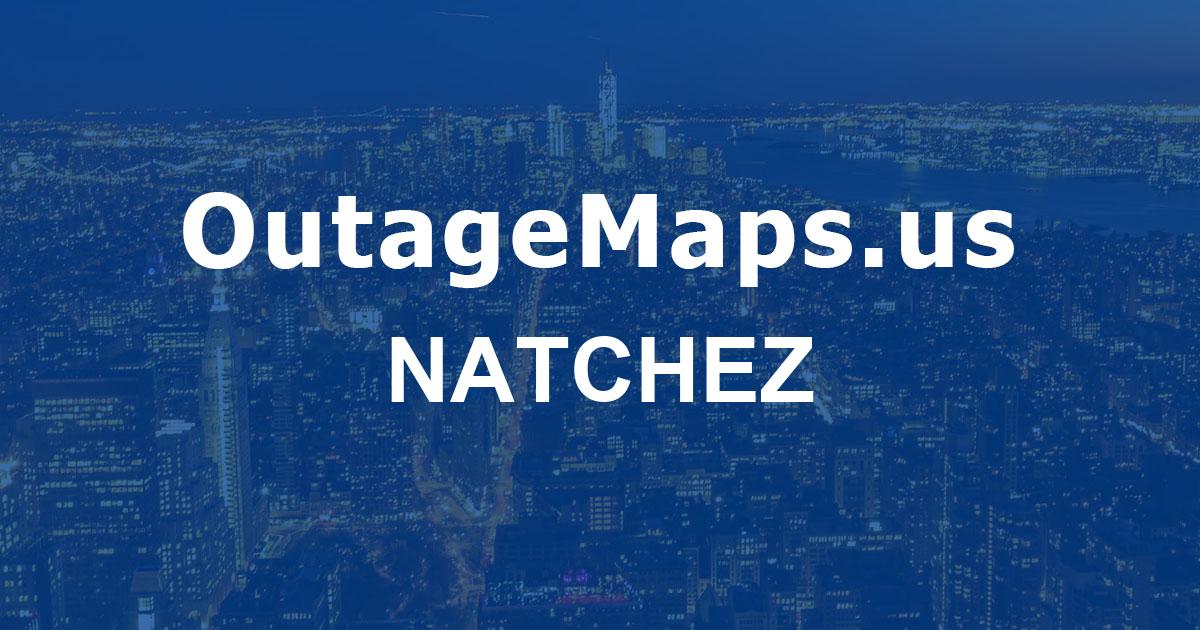Natchez Power Outages Map