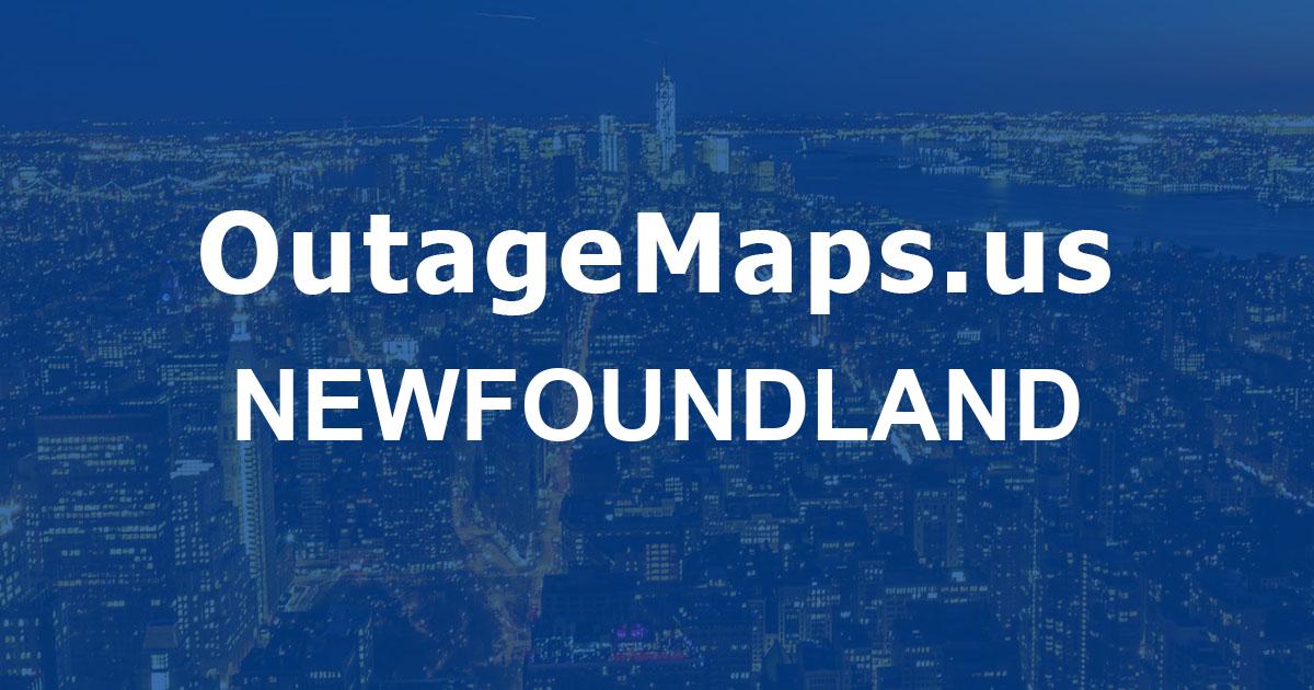 Newfoundland Power Outages Map