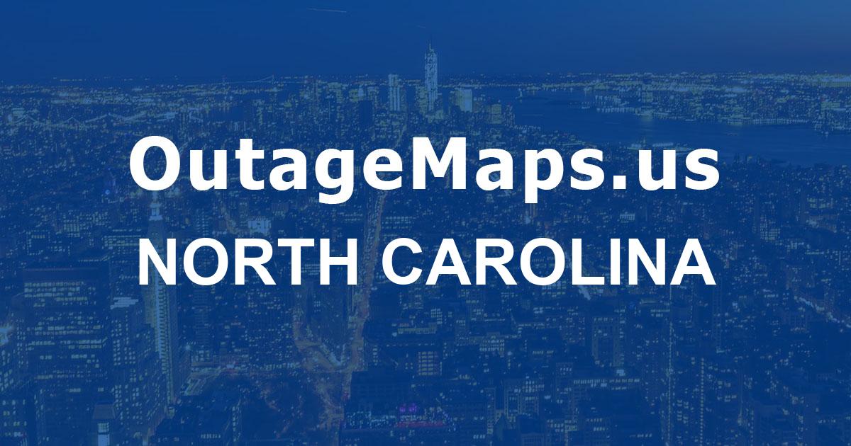 North Carolina Power Outages Map