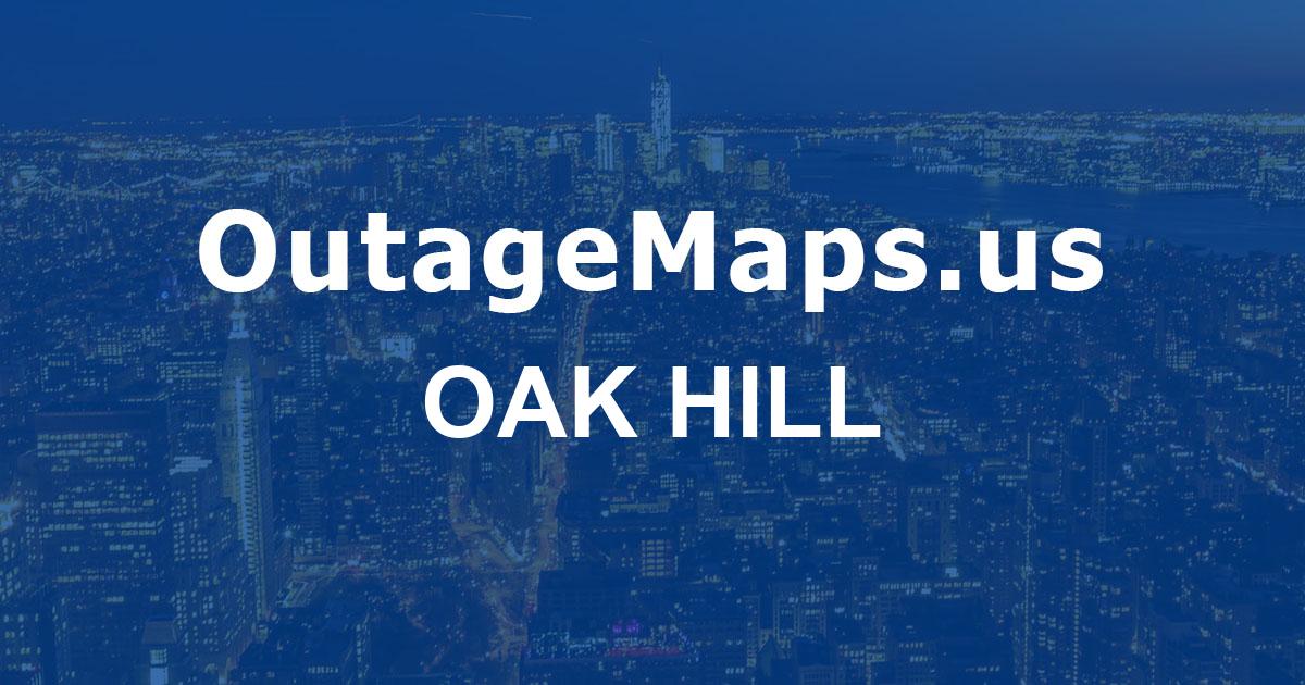 Oak Hill Power Outages Map