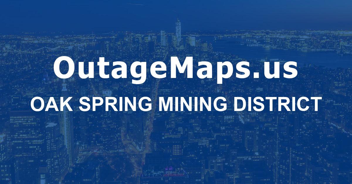 Oak Spring Mining District Power Outages Map