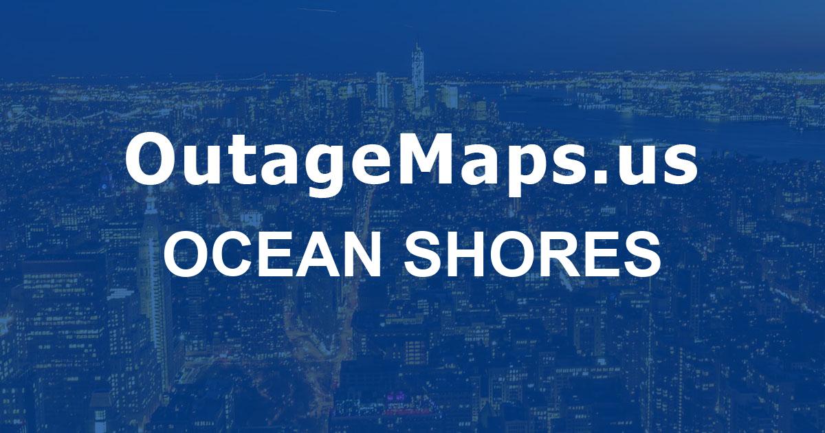 Ocean Shores Power Outages Map