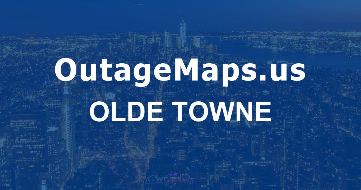 Olde Towne Power Outages Map