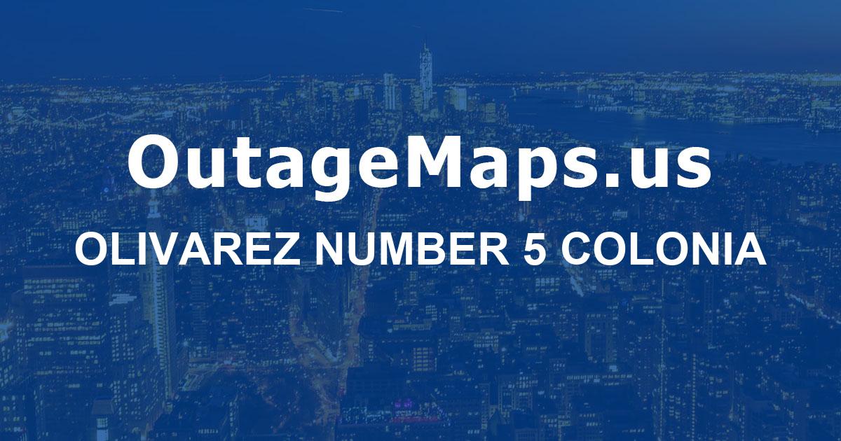 Olivarez Number 5 Colonia Power Outages Map