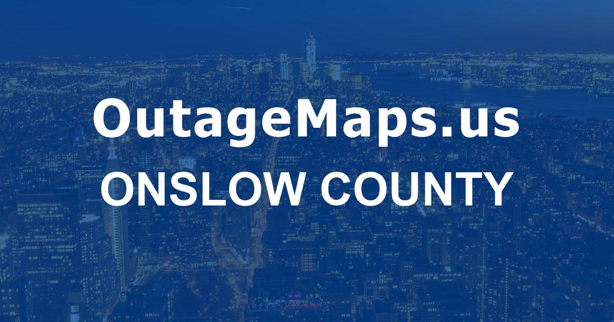 Onslow County Power Outages Map