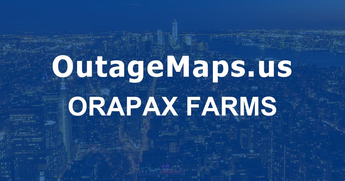 Orapax Farms Power Outages Map