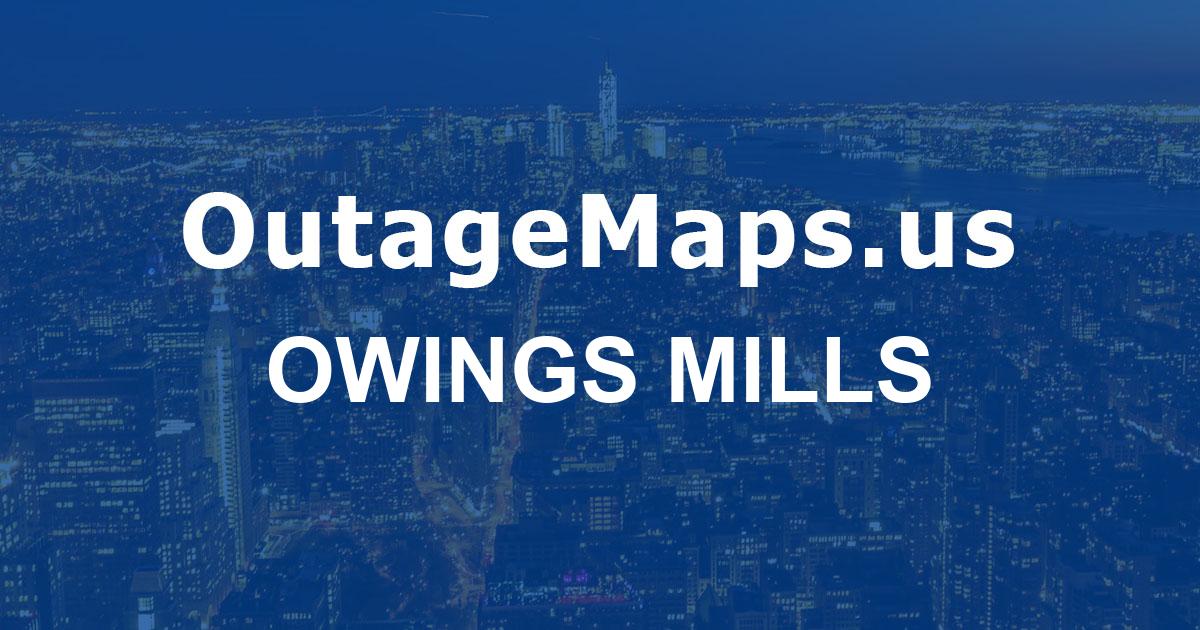 Owings Mills Power Outages Map