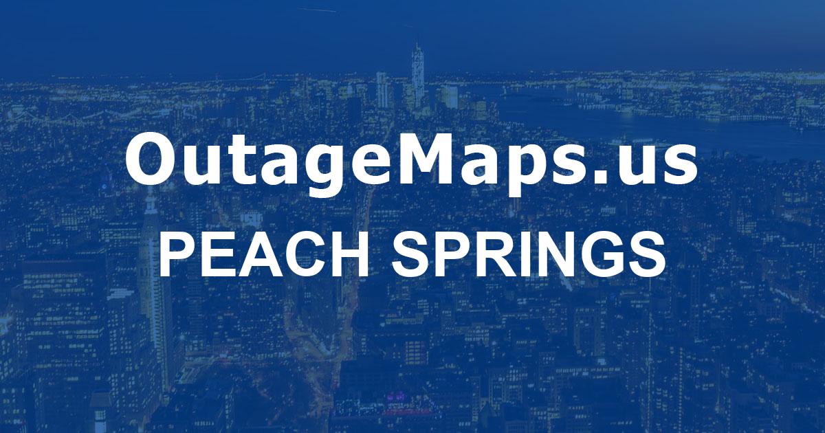 Peach Springs Power Outages Map