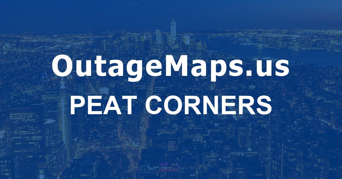 Peat Corners Power Outages Map